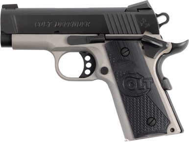 Colt Defender 45 ACP Semi-Auto Pistol with Cerakote Blued Finish and 3 ...