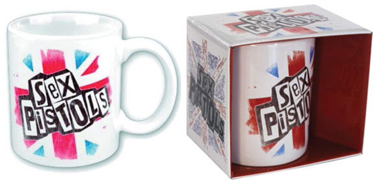 Sex Pistols Logo And Flag Mug Clarity Records