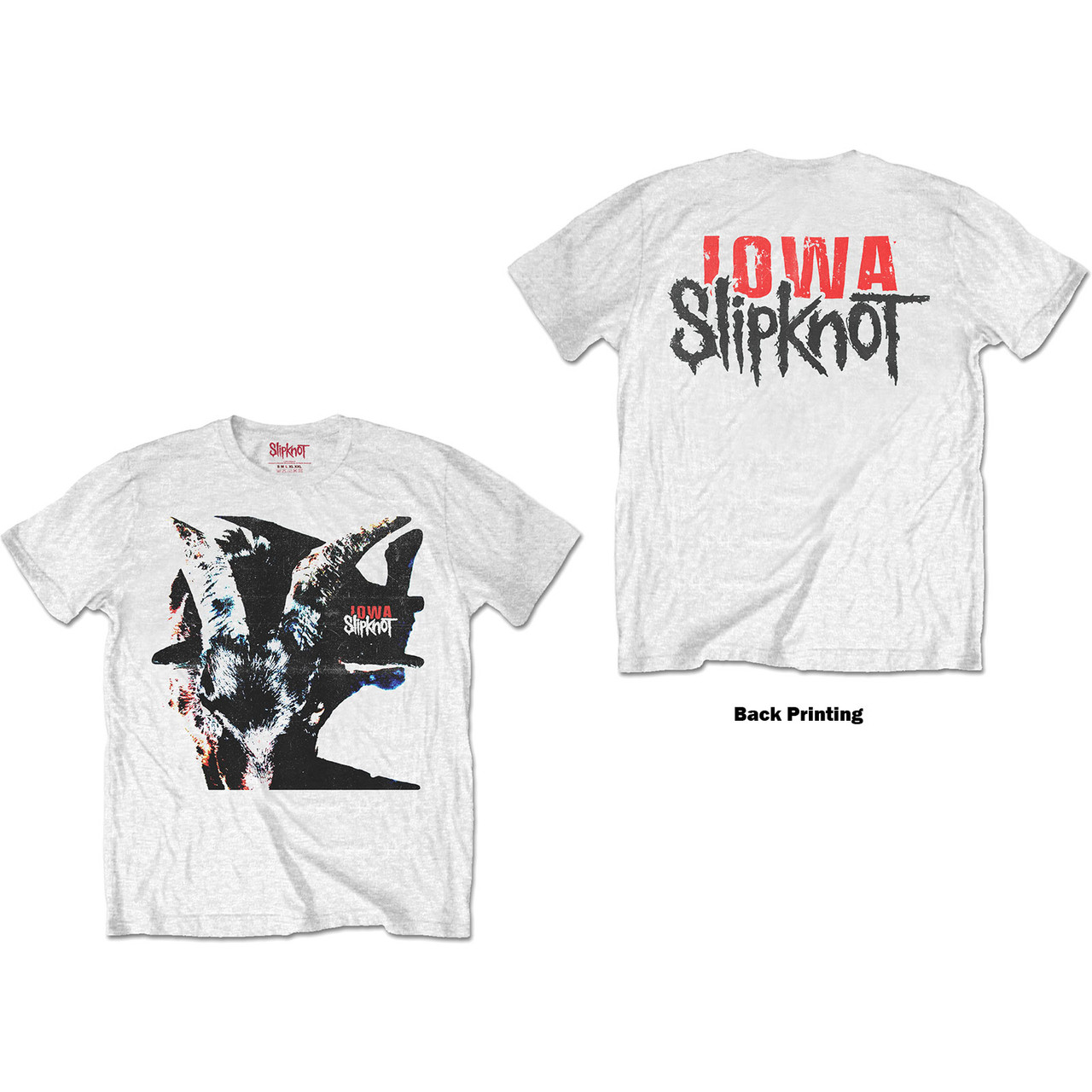 SLIPKNOT - Iowa White T-SHIRT - Clarity Records