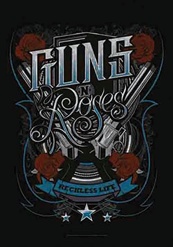 GUNS N ROSES - Reckless Life FABRIC FLAG POSTER - Clarity Records