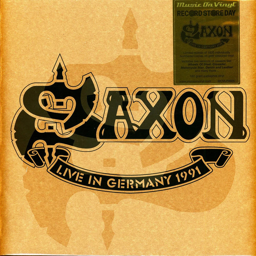 SAXON - Live In Germany 1991 2LP (Gold) (RSD 2026) - Clarity Records