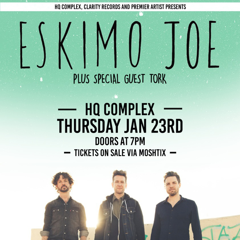 Eskimo Joe @ HQ Complex - January 23rd, 2020. - Clarity Records