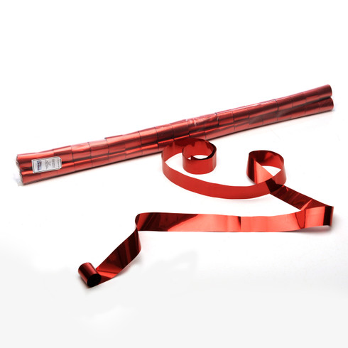 Red Metallic Streamers | Confetti Supermarket