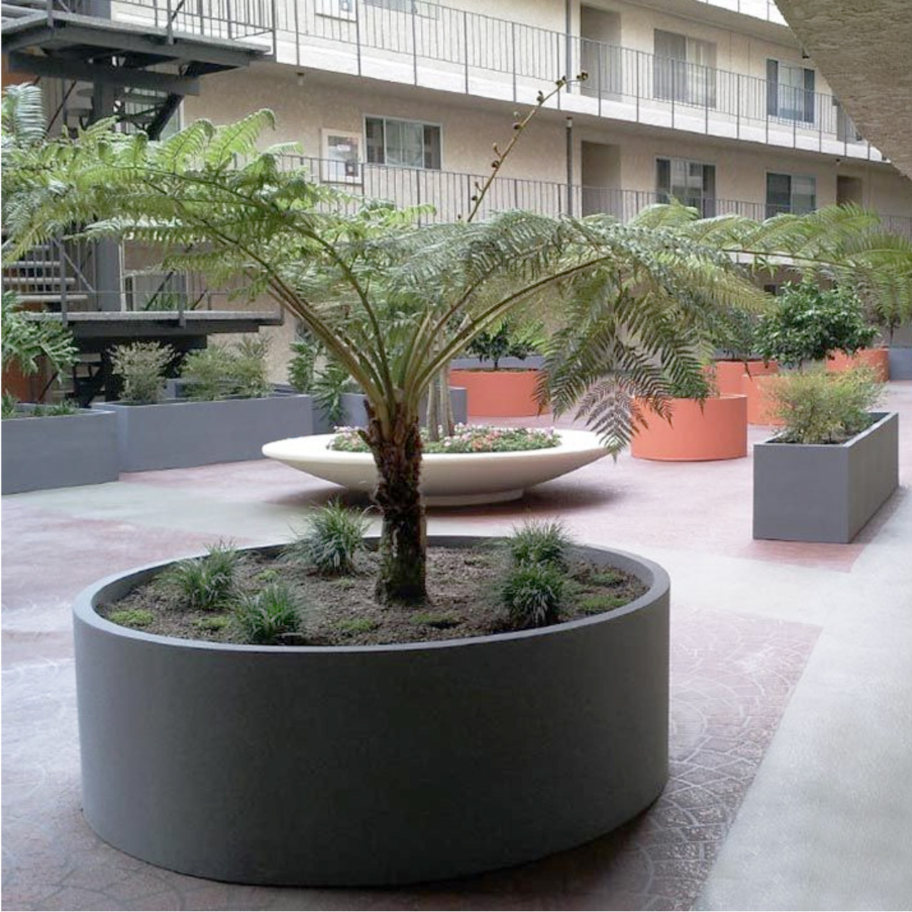 Modern Round Planter