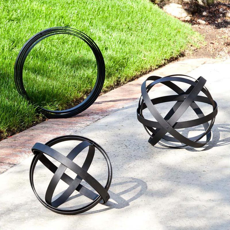Powder-Coated Metal Garden Spheres