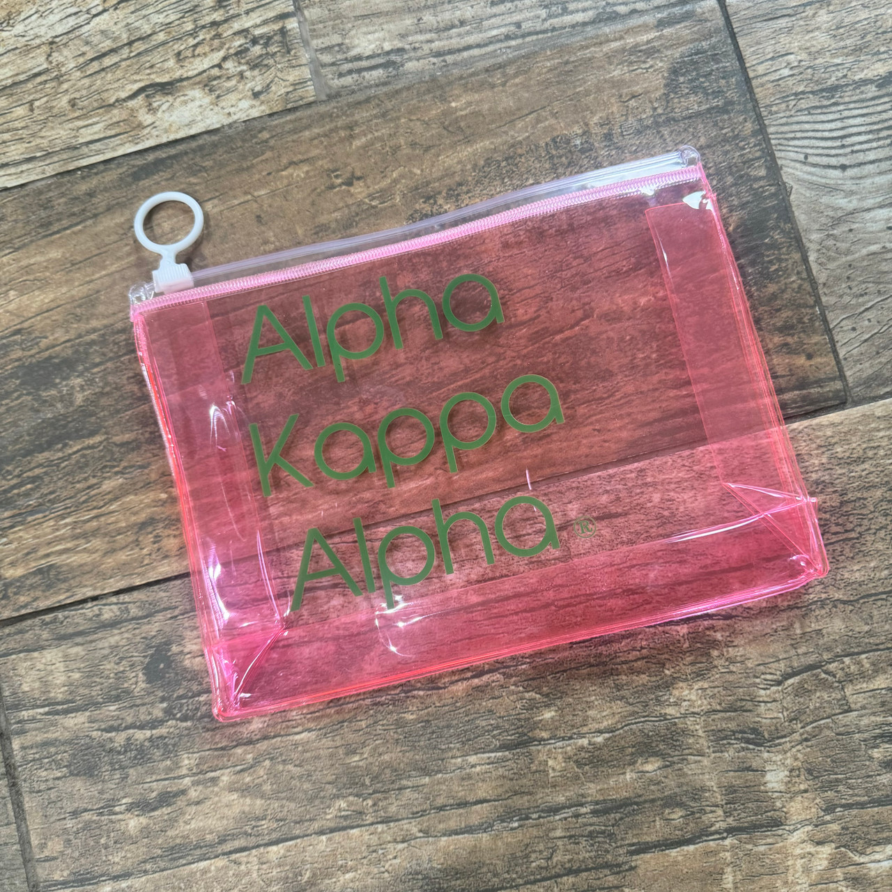 Alpha Kappa Alpha pouch -pink - Waju Designs