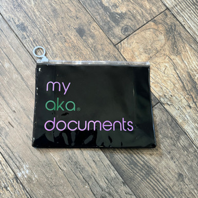 my AKA documents pouch -black - Waju Designs