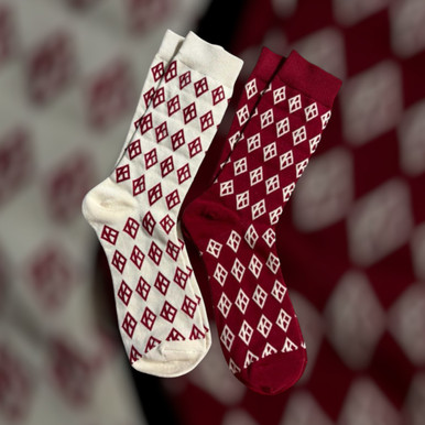 Kappa Alpha Psi Dress Socks - floating K Print - Waju Designs