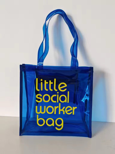 Little social worker bag- blue and gold - Waju Designs