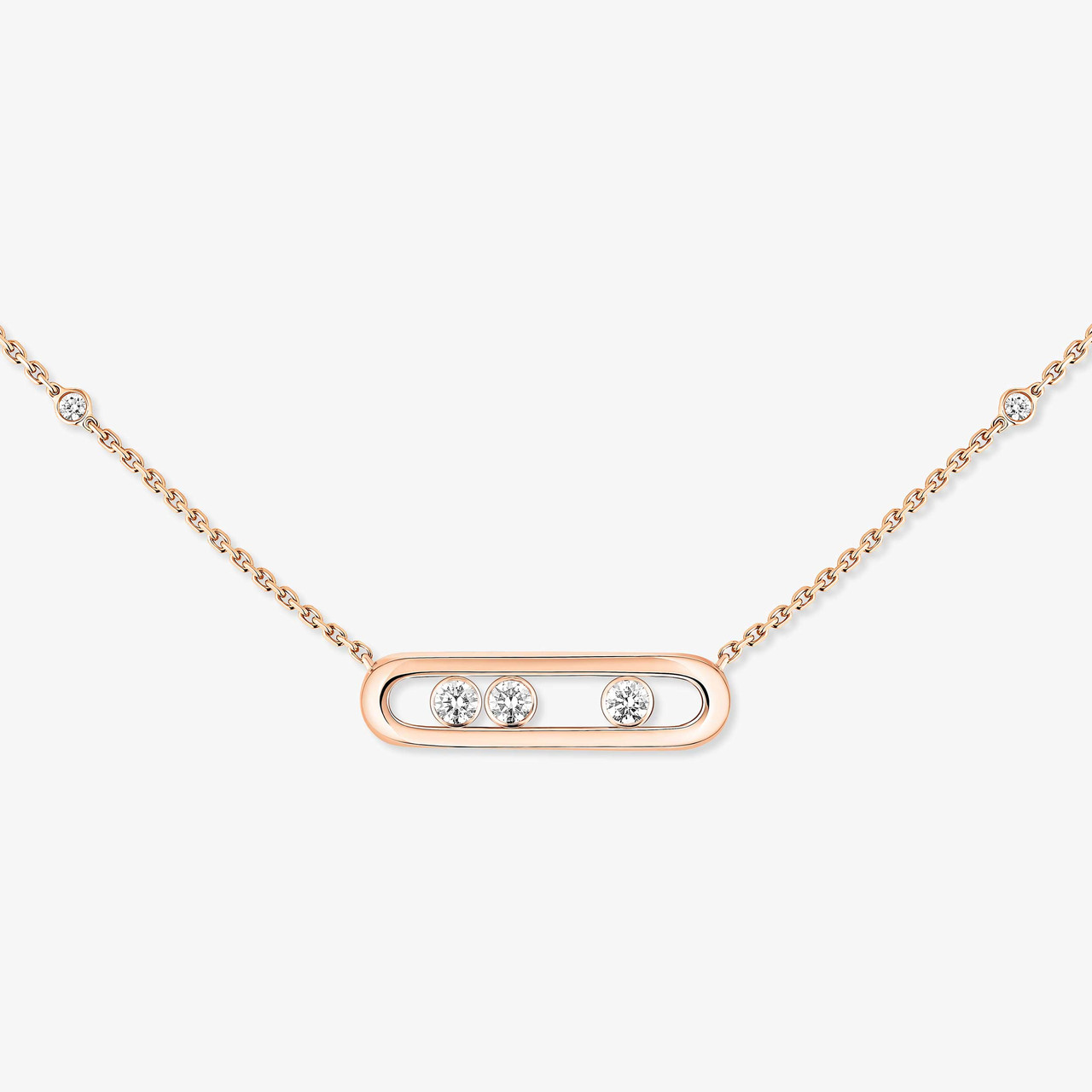Messika Pink Gold Baby Move Necklace