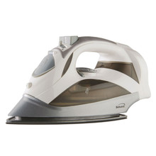 Brentwood Steam Iron With Retractable Cord - White - SMITH DISTRIBUTORS