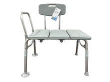 Bathroom Perfect Transfer Bench w/Back Blue Jay Each - SMITH DISTRIBUTORS