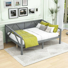 Full size Daybed in Grey Wood Finish - SMITH DISTRIBUTORS
