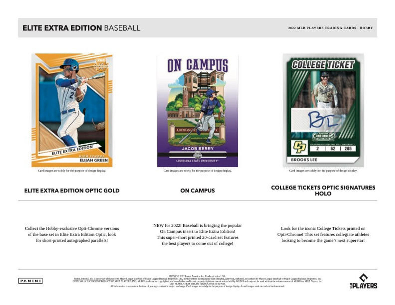 2022 Elite Extra Edition Baseball Hobby Box - Legends Fan Shop