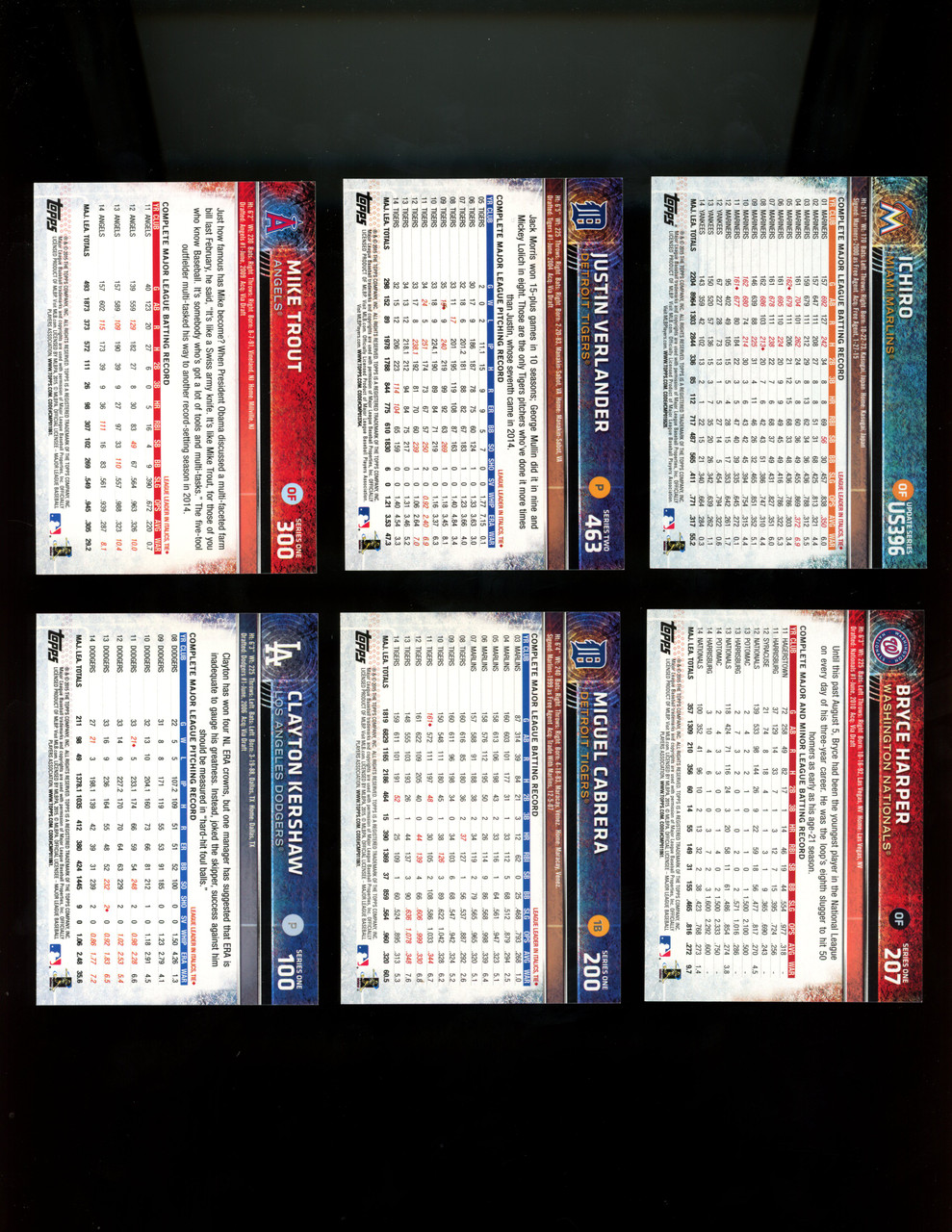 2015 Topps Baseball Complete Set with Update Set (-1) Mint in Sheets ...