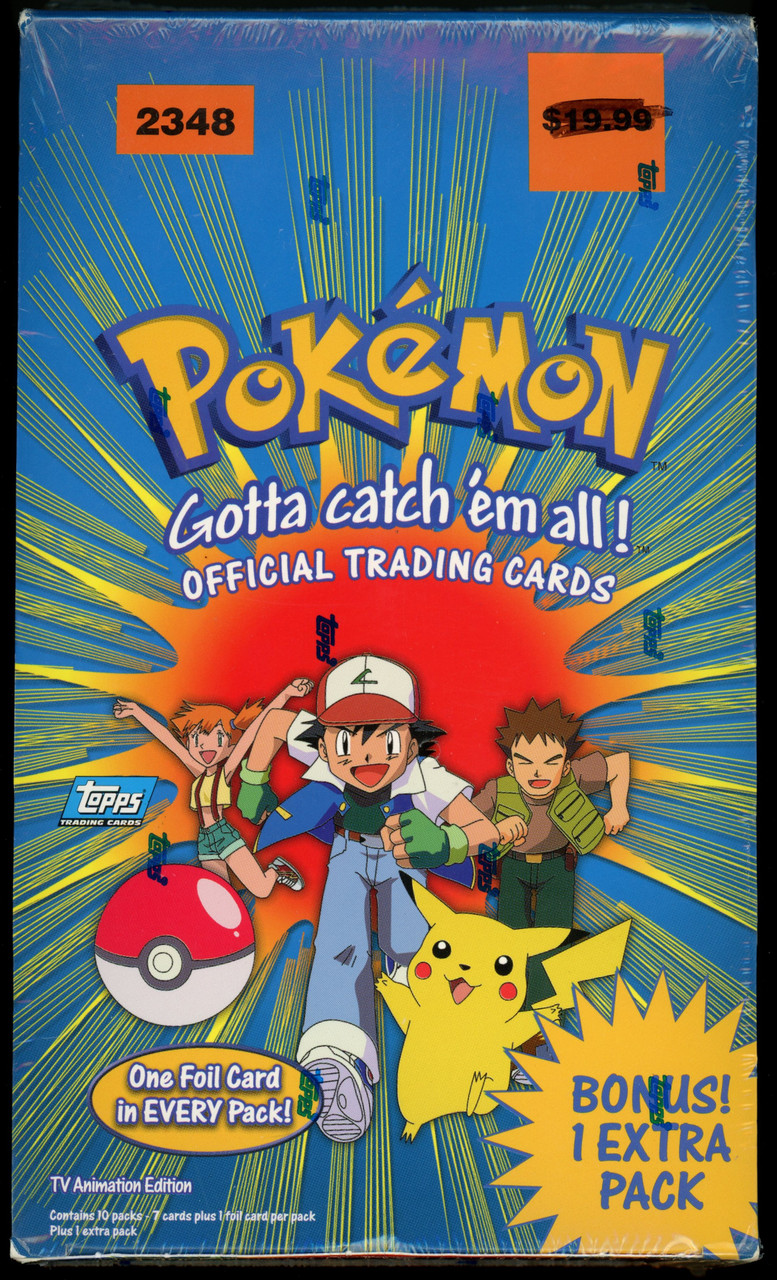 Topps Pokemon Trading Cards Series 1 Box 2348 (11 Packs) - Legends Fan Shop