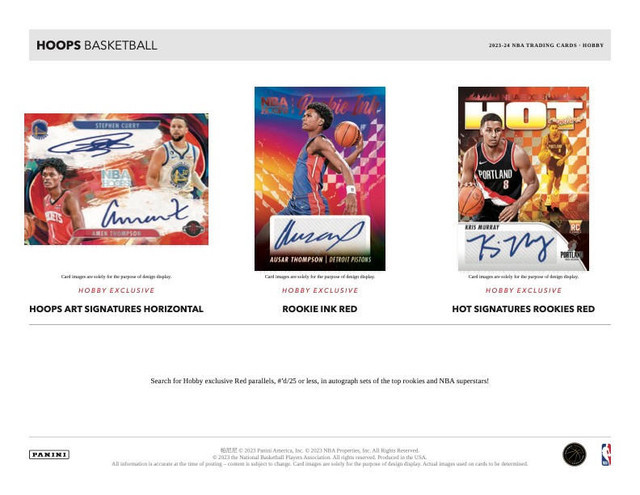 2023/24 Panini Hoops Basketball Hobby Box - Legends Fan Shop
