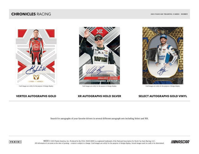 2023 Panini Chronicles Racing NASCAR Hobby Box - Legends Fan Shop