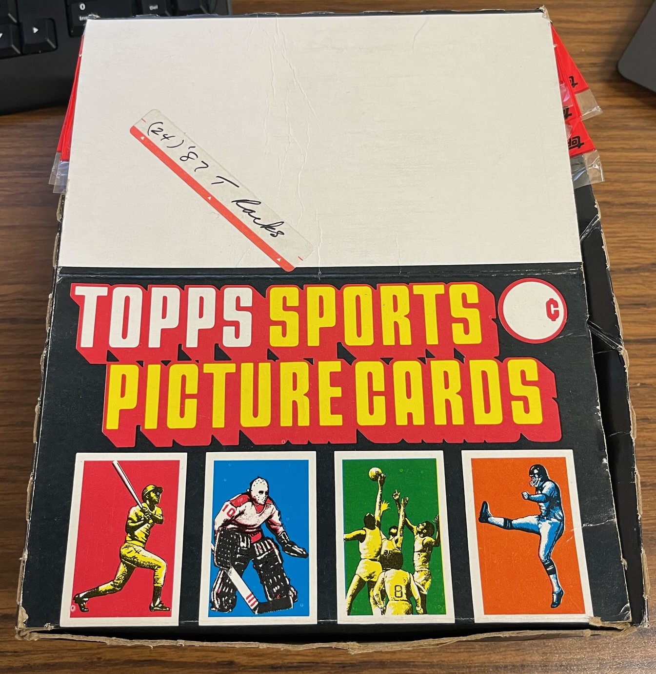 1987 Topps Baseball Rack Pack Box - Legends Fan Shop