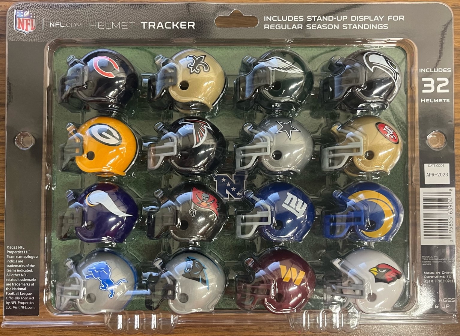 2023 Riddell NFL Helmet Tracker Set Sealed 32 Teams - Legends Fan Shop