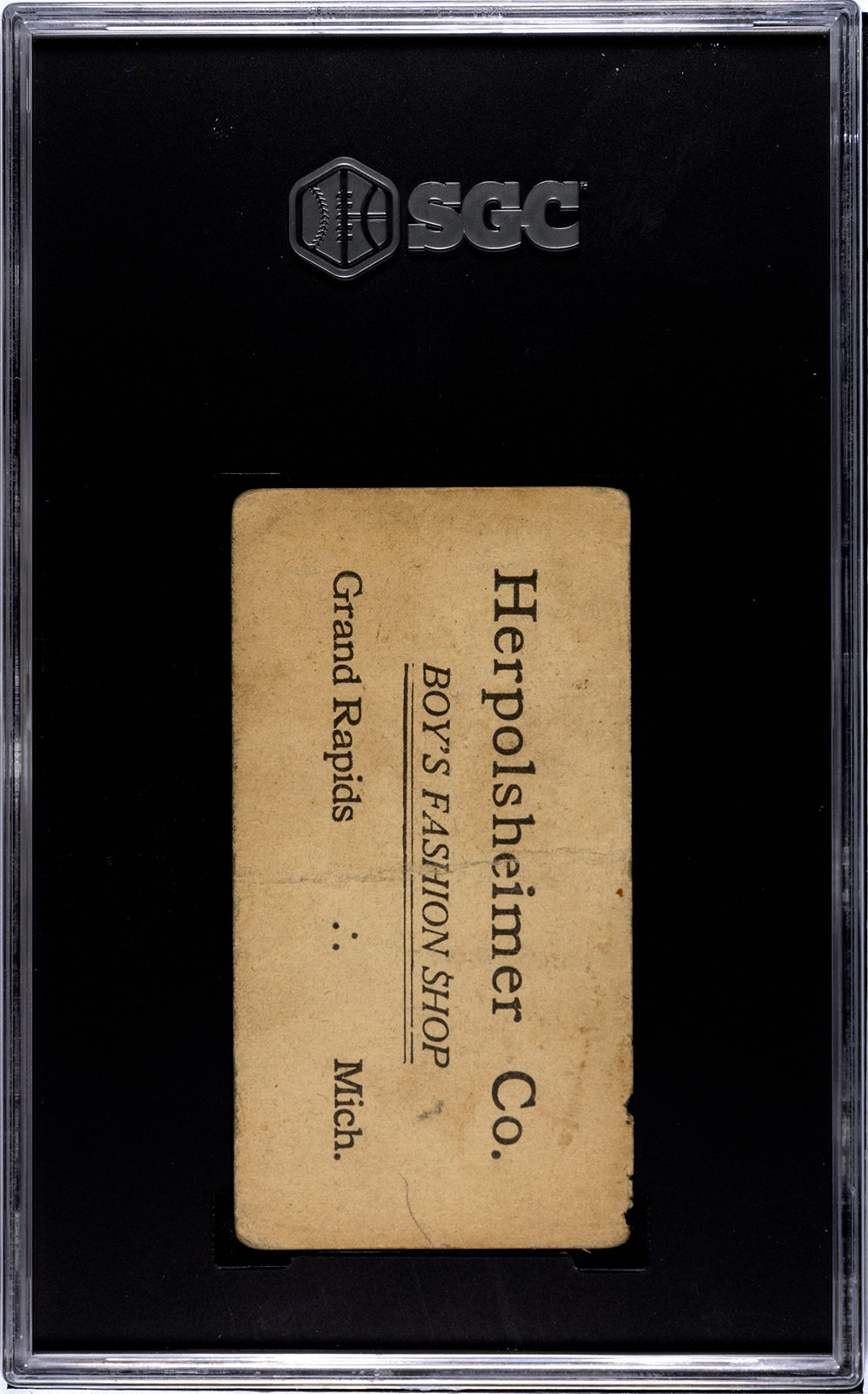 1916 Herpolsheimer Co. George Burns #18 SGC 1 - Legends Fan Shop
