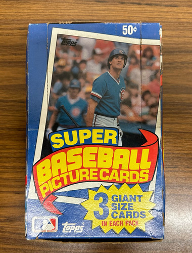 1985 Topps Super Baseball Picture Cards Box (24 Packs) - Legends Fan Shop