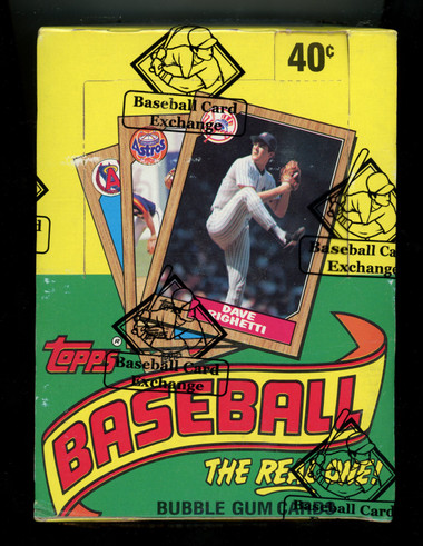 1987 Topps Baseball Wax Box BBCE Wrapped And Sealed - Legends Fan Shop