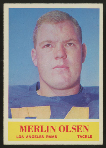 1964 Philadelphia Merlin Olsen RC #91 EX+ - Legends Fan Shop