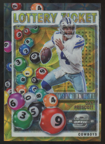 2021 Contenders Optic Dak Prescott Lottery Ticket Black Scope /25 #LT ...