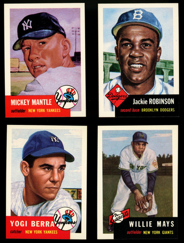 1991 Topps Archives Baseball 1953 Topps Reprint Complete Set 1-337 ...