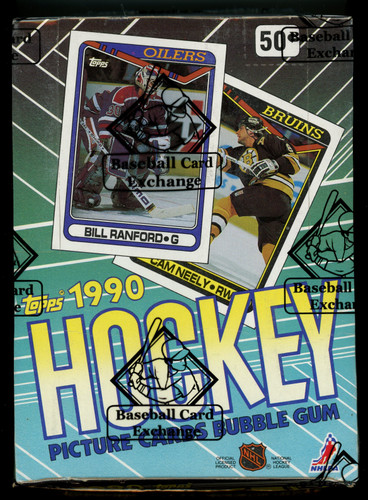 1990-91 Topps Hockey Wax Box BBCE Wrapped and Sealed - Legends Fan Shop