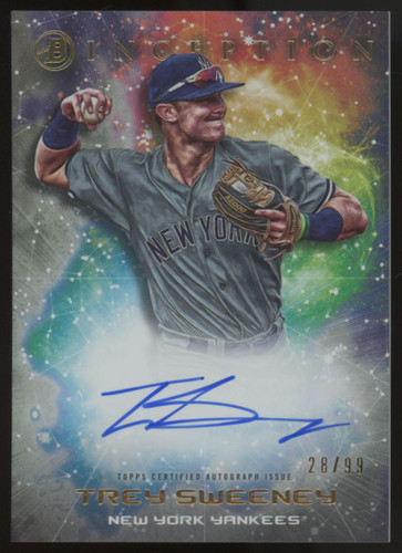 2022 Bowman Inception Trey Sweeney Primordial Auto /99 #PPA-TS - Legends Fan Shop