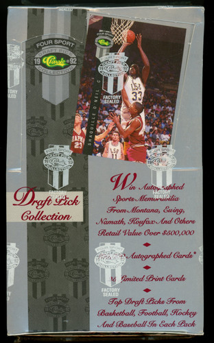 1992 Classic Draft Pick Collection Four Sport Box Factory Sealed ...