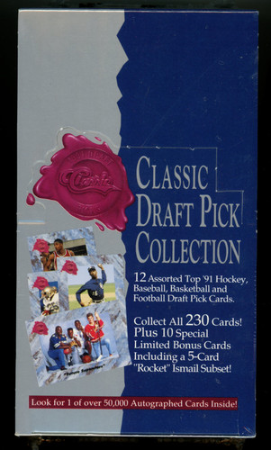 1991 Classic Draft Pick Collection Four Sport Box Factory Sealed ...