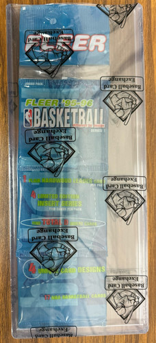 1995-96 Fleer Basketball Series 1 Rack Pack BBCE Wrapped and Sealed ...