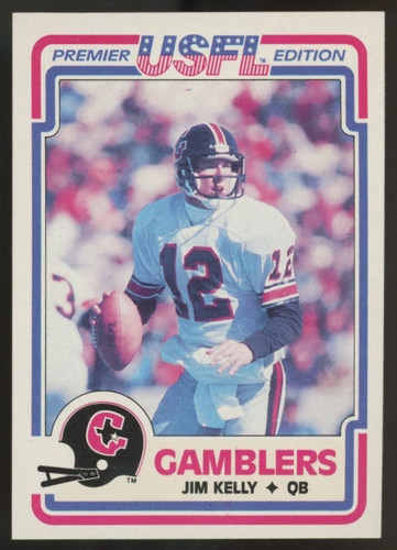 1984 Topps USFL Jim Kelly RC #36 NM-MT (Color) - Legends Fan Shop