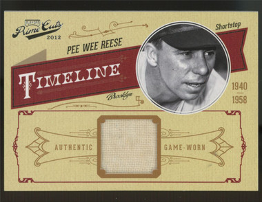 2012 Prime Cuts Pee Wee Reese Timeline Jersey /99 #39 - Legends Fan Shop