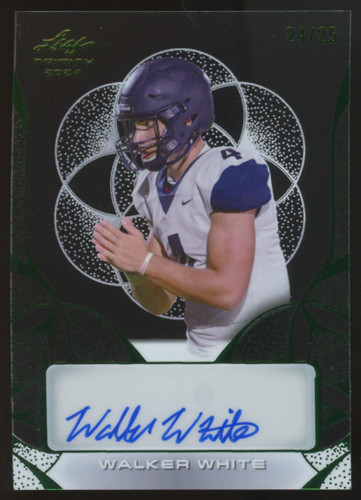 2024 Leaf Trinity Walker White Clear Auto Green /25 #CA-WW1 - Legends ...