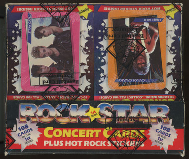 1985 AGI Rock Star Concert Cards Box BBCE Wrapped Sealed - Legends Fan Shop