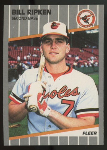 1989 Fleer Bill Ripken FF Error #616 NM-MT "E" - Legends Fan Shop