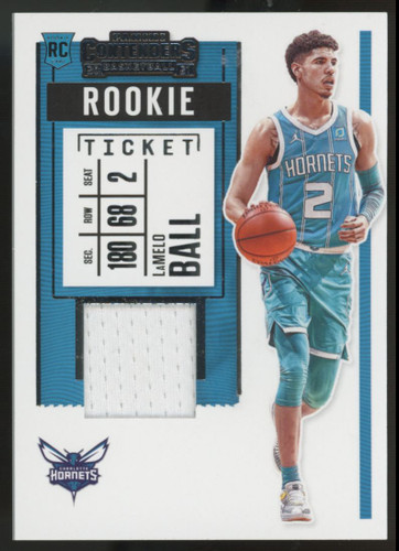 2020-21 Panini Contenders LaMelo Ball Rookie Ticket Patch #RS-LMB ...
