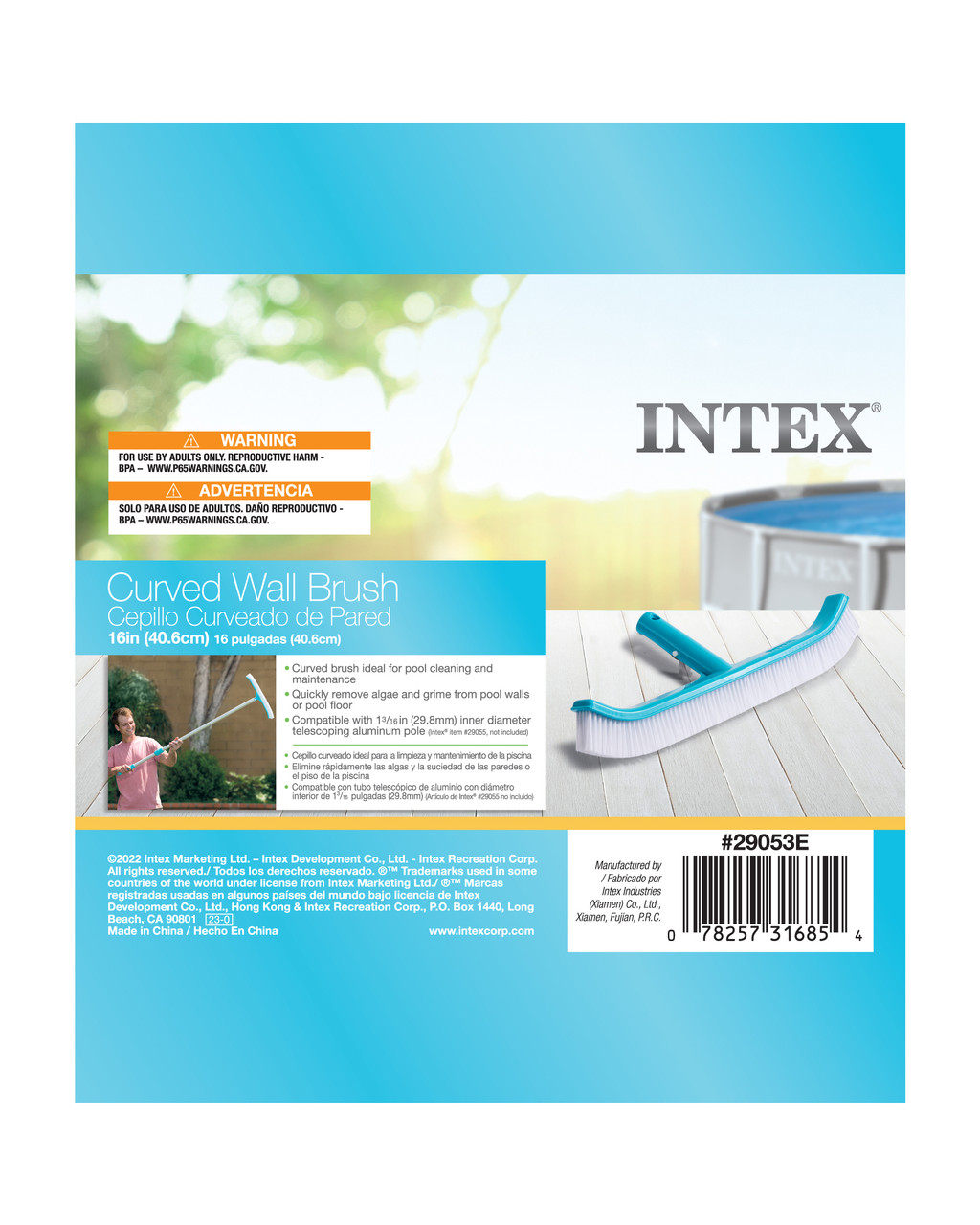 INTEX Pool Cleaning Curved Wall Brush