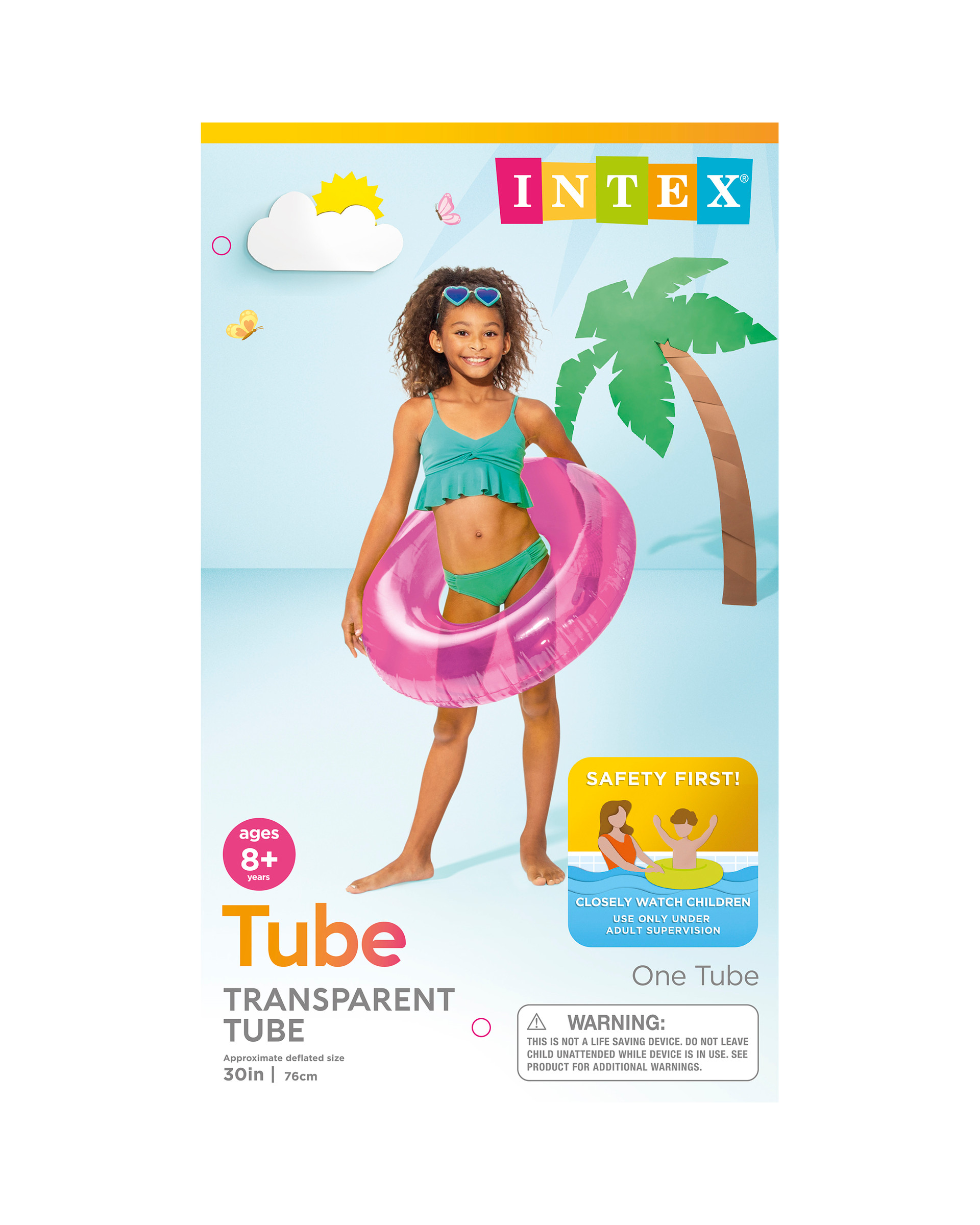 INTEX Transparent Inflatable Pool Swim Tubes