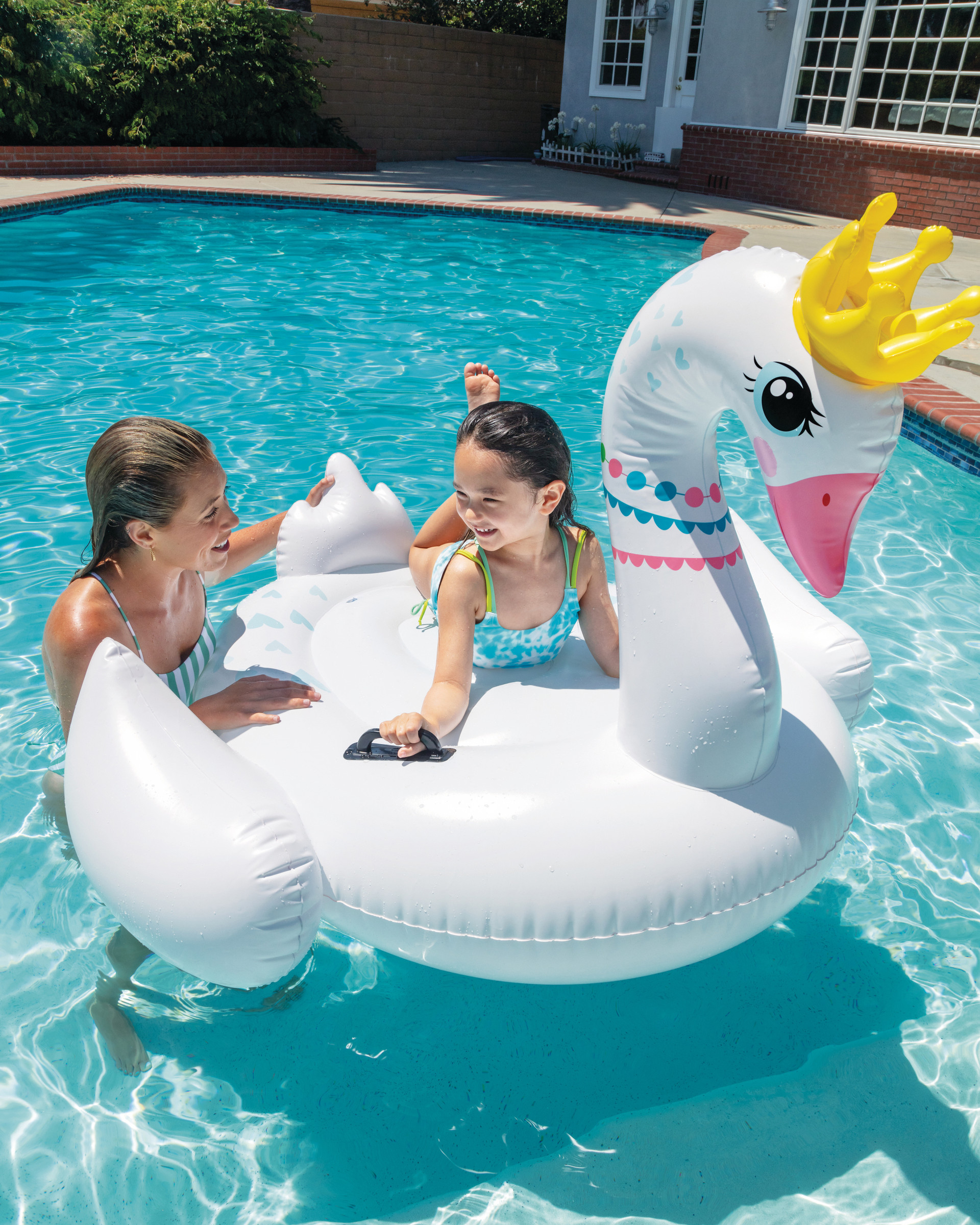 Royal Majestic Swan Ride-On Inflatable Pool Float
