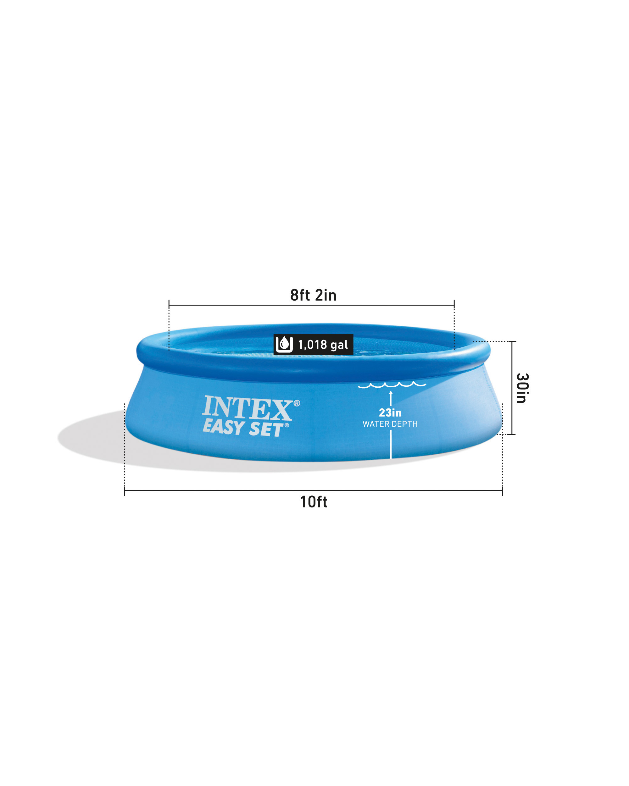 INTEX Easy Set® 10' x 30" Inflatable Pool w/ Filter Pump