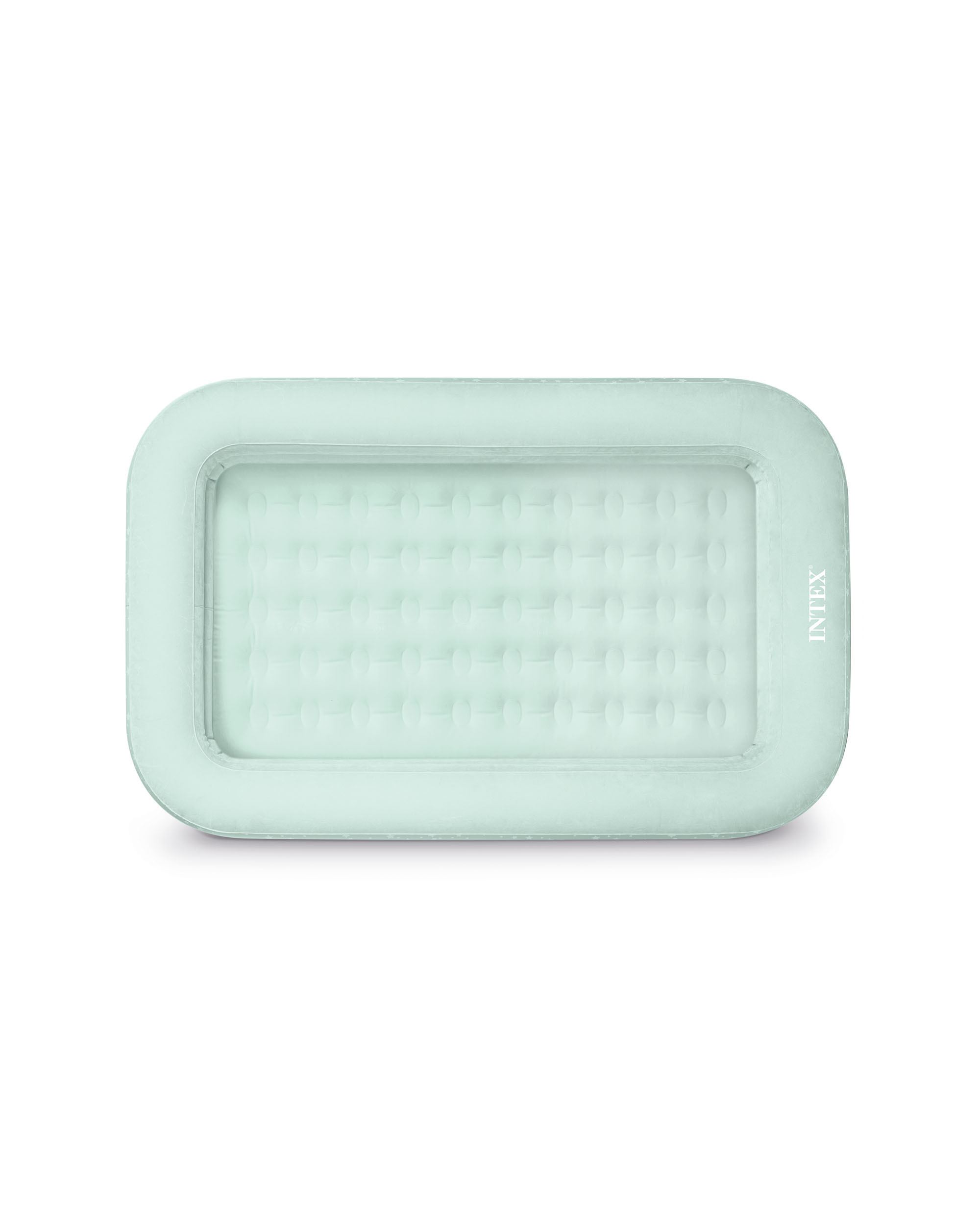 INTEX Kidz Travel Bed Inflatable Air Mattress with Hand Pump, Mint Green
