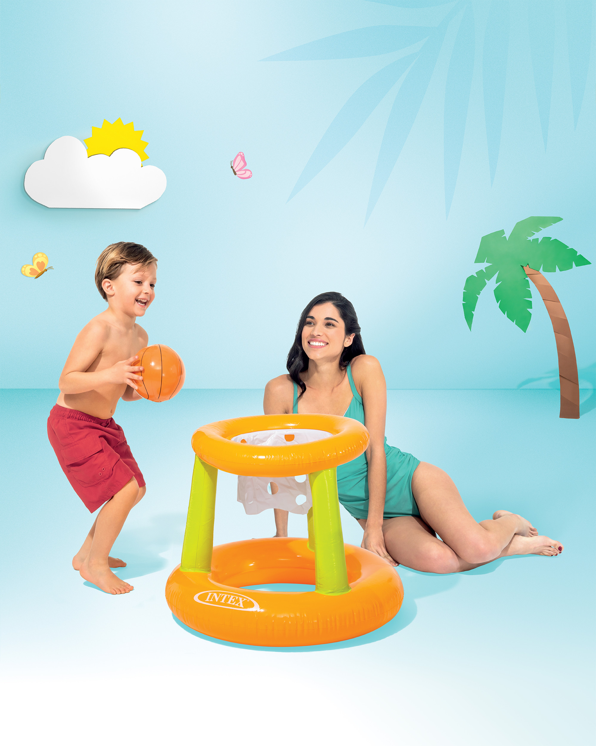 INTEX Inflatable Floating Basketball Hoop