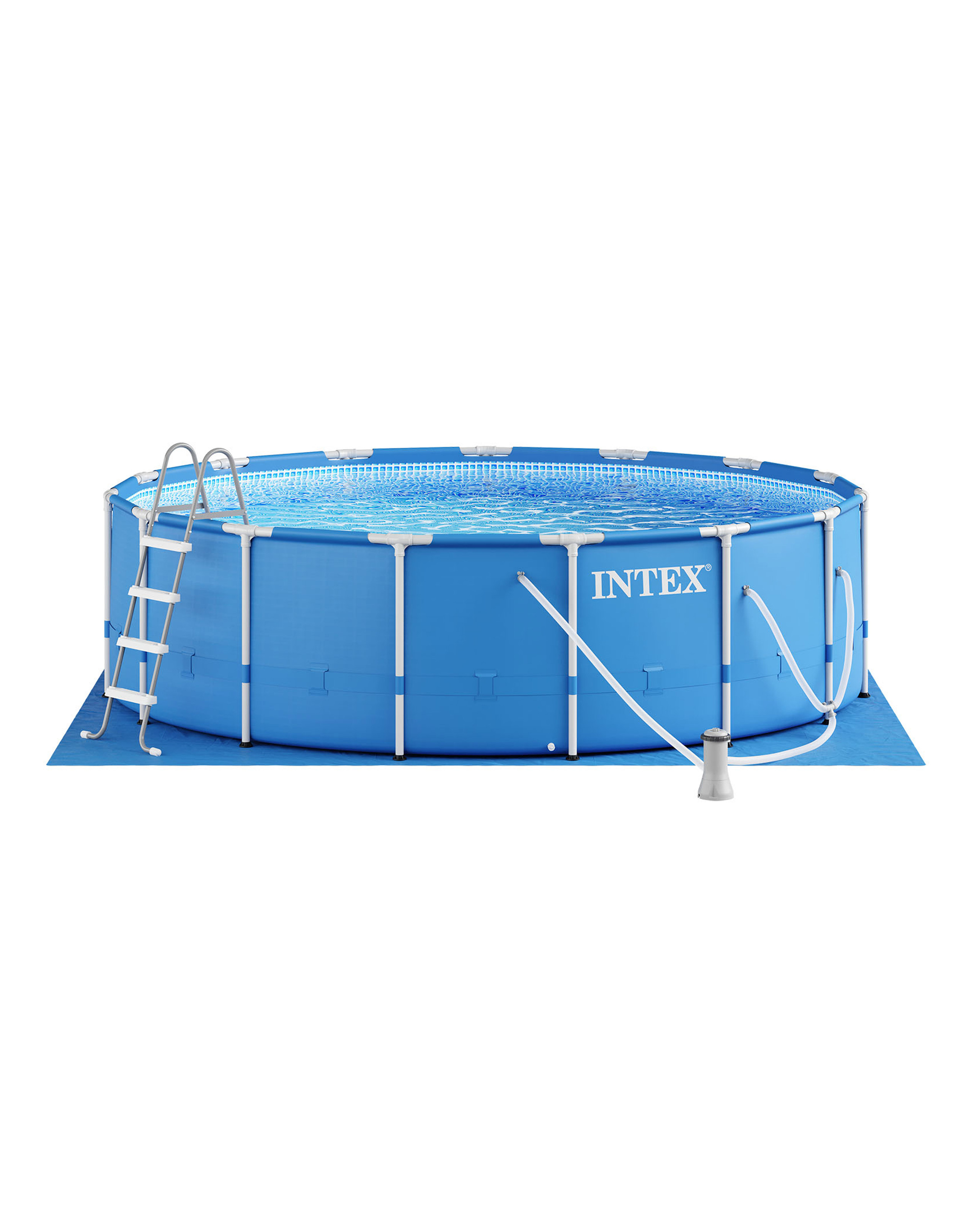 INTEX Metal Frame 15' x 48" Above Ground Pool w/ Filter Pump