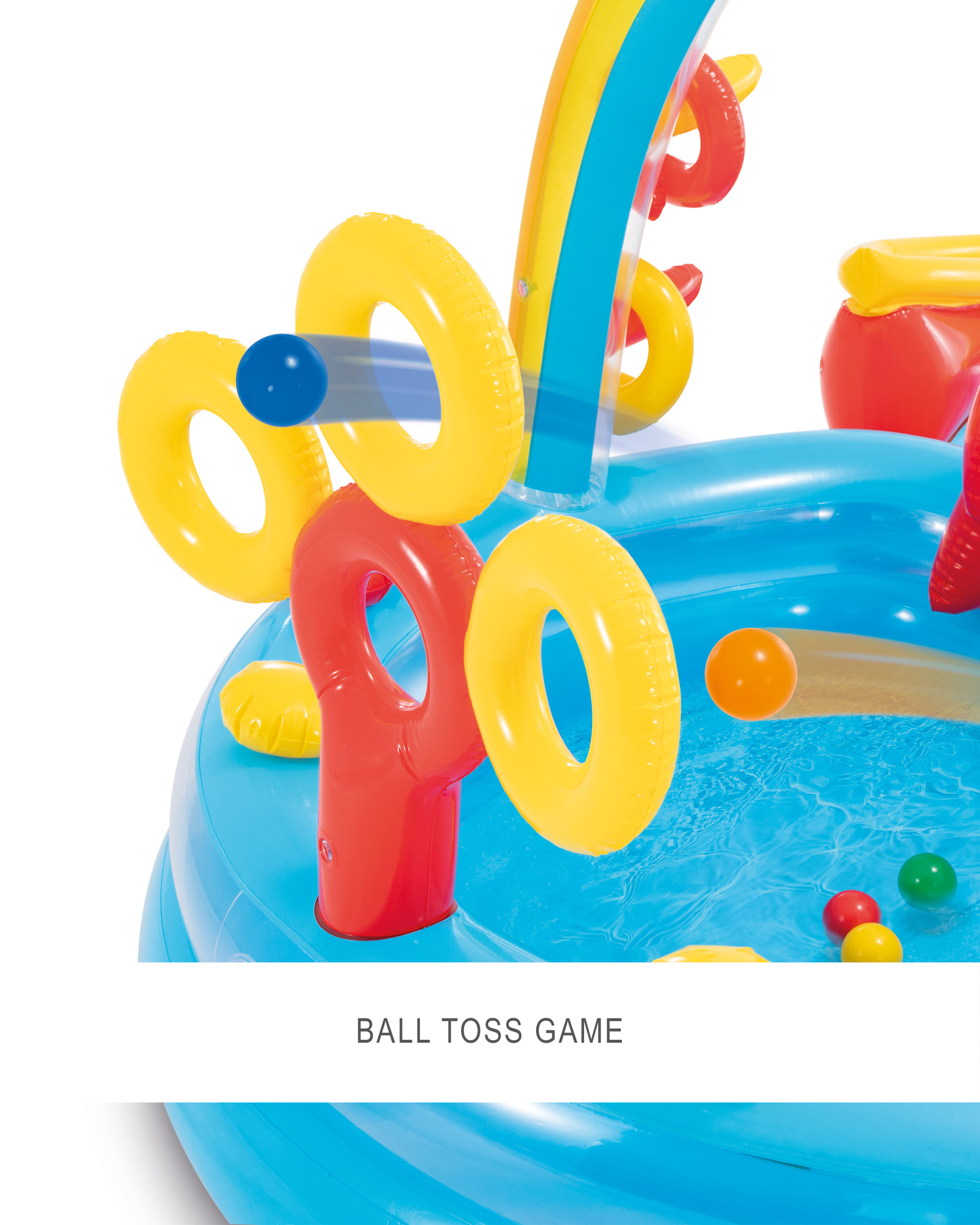 INTEX Rainbow Ring Inflatable Play Center with Slide