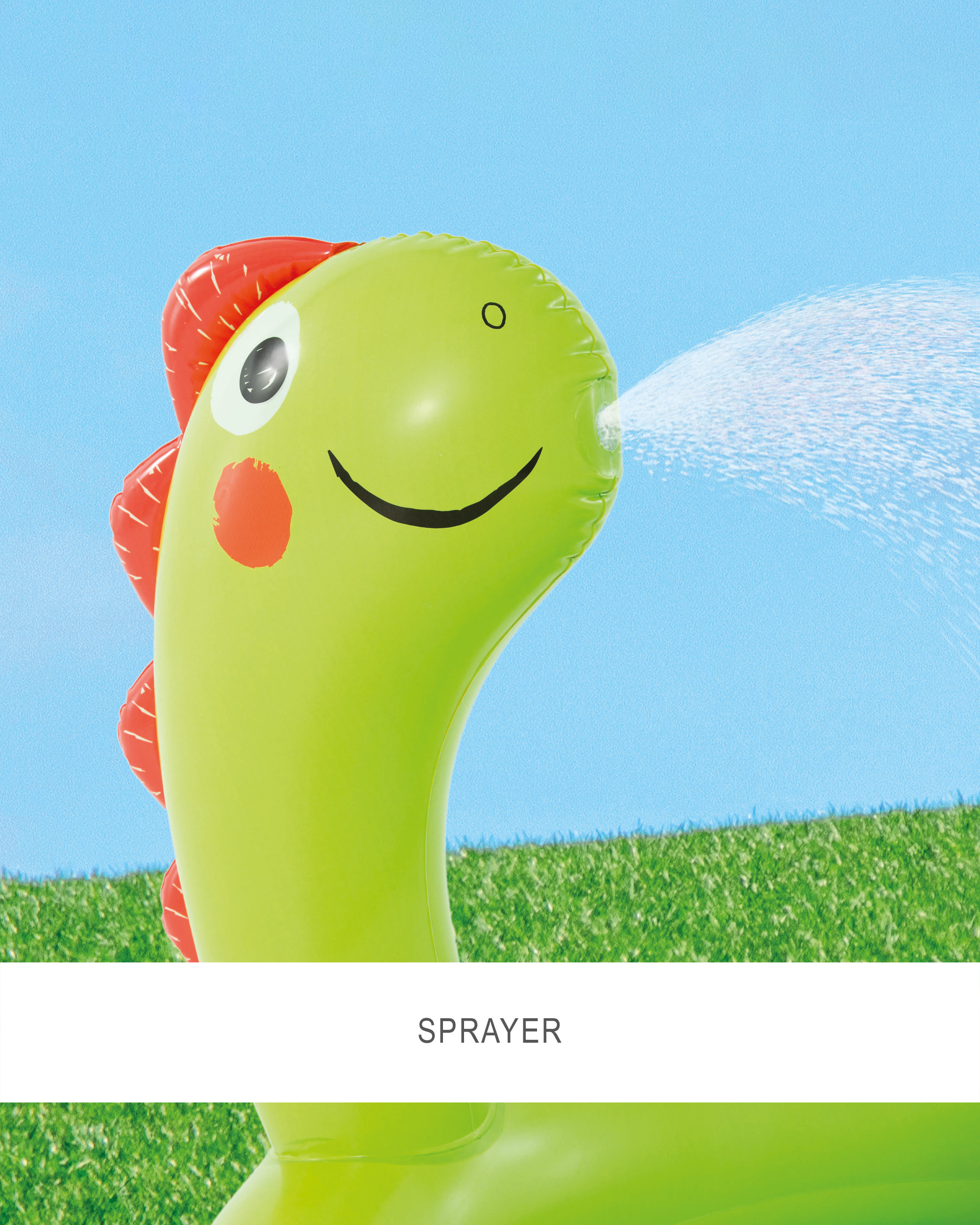 INTEX Dinosaur Inflatable Kiddie Pool w/ Sprayer